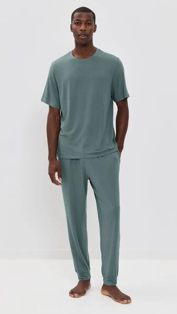 Eberjey Henry Pajama Set - Stone Blue | Editorialist